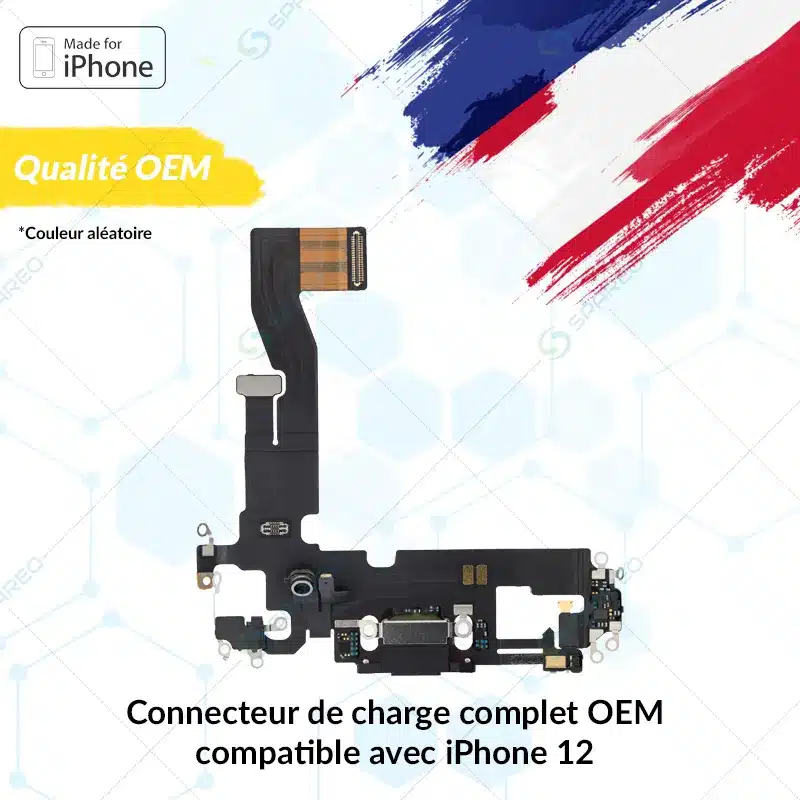 Connecteur de charge iPhone 12 | Qualité OEM - Composants Électriques ...
